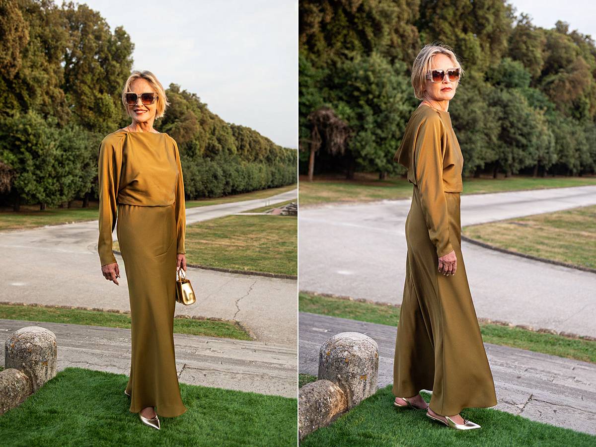 A hét szettje: a 67 éves Sharon Stone már az ősz színét viseli, és ...